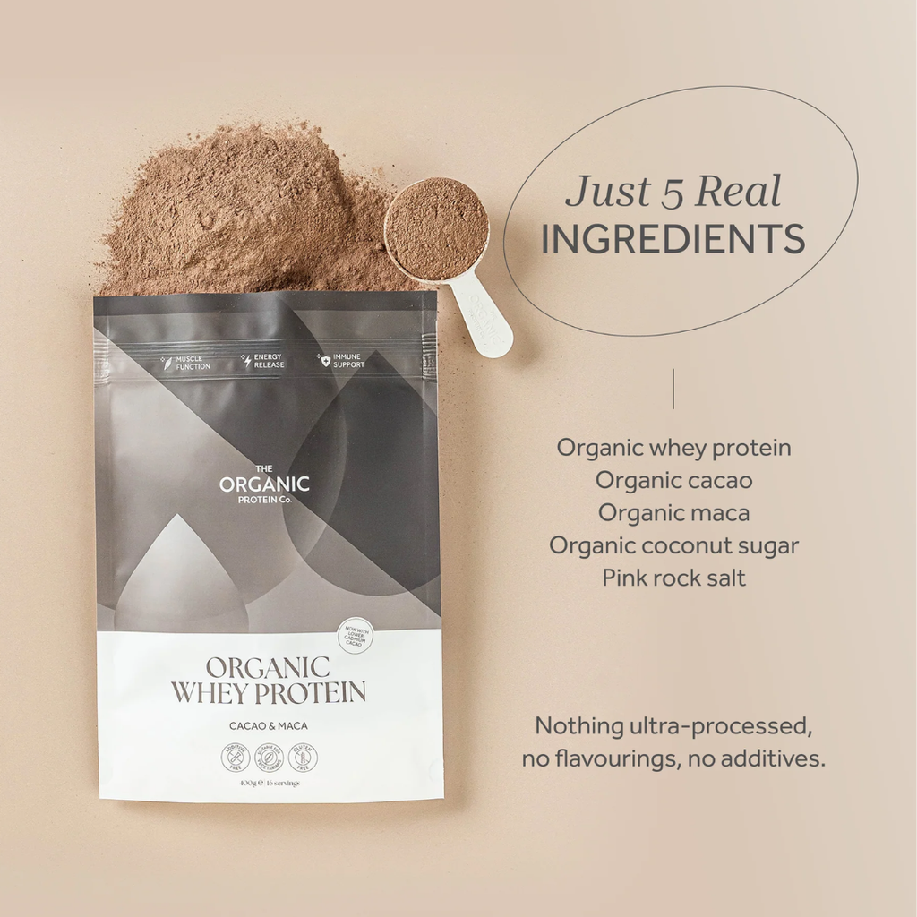 Home The Organic Protein Co. Raw Cacao & Maca Organic Whey Protein ...