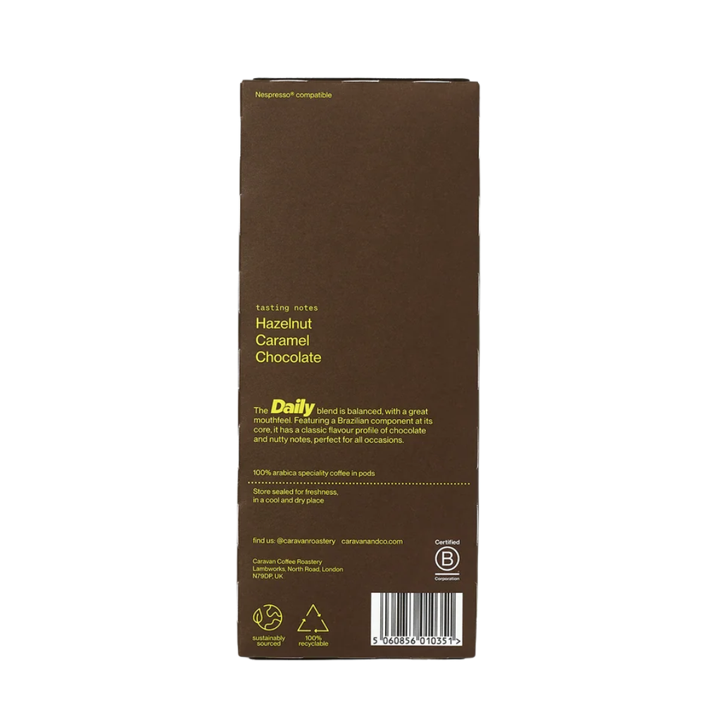 Home Caravan Coffee Roasters Daily Blend Coffee Pods 10 Pack