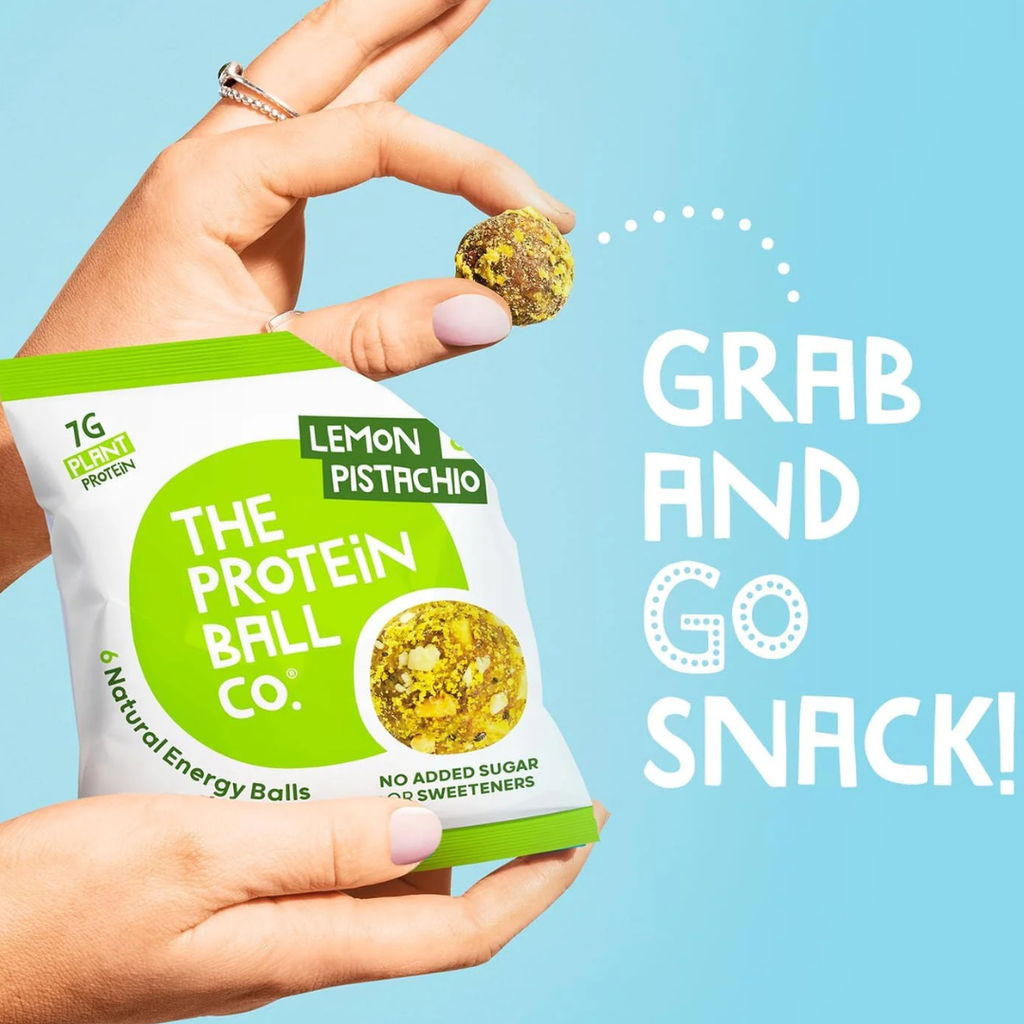 Home The Protein Ball Co. Lemon & Pistachio Plant Protein Balls 45g