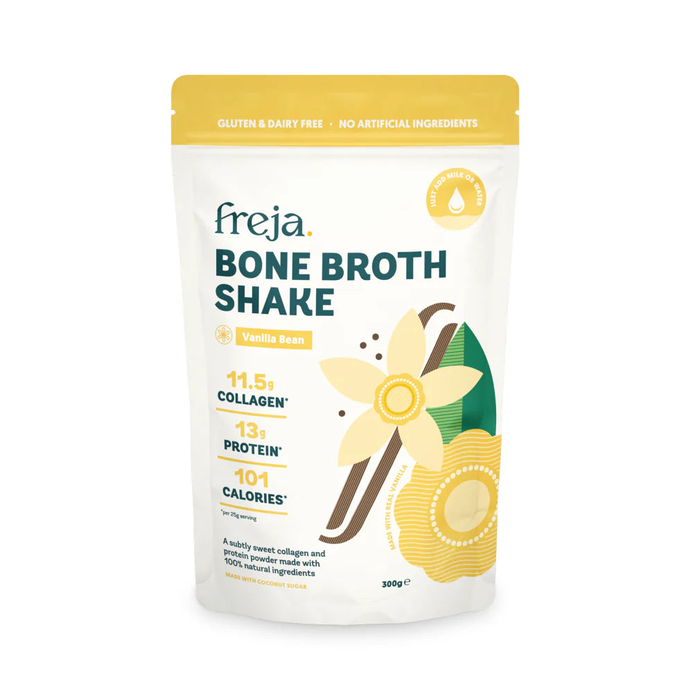 Freja Bone Broth Shake Vanilla 300g – WellEasy