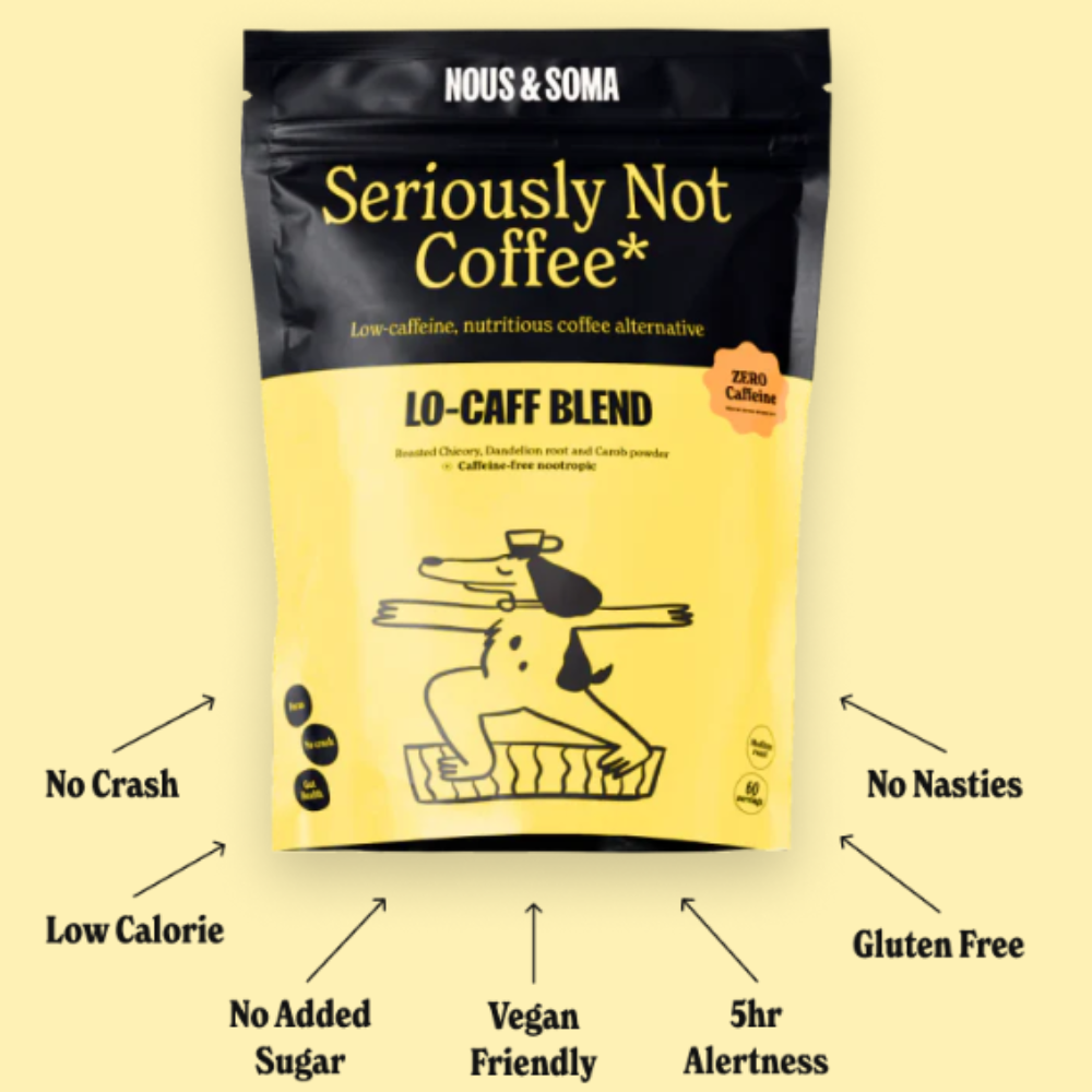 Home Nous & Soma Lo Caff - Low Caffeine Coffee Blend 150g