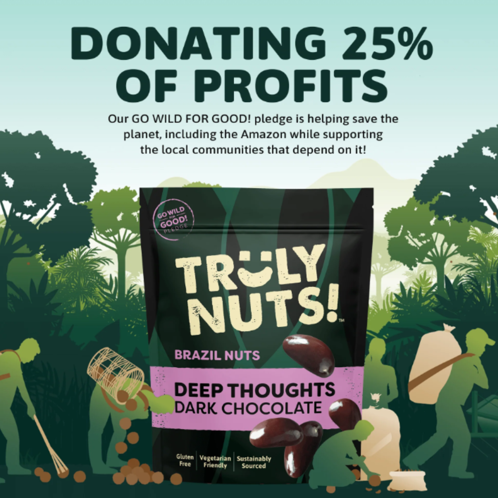 Home Truly Nuts Belgian Dark Chocolate Brazil Nuts 120g