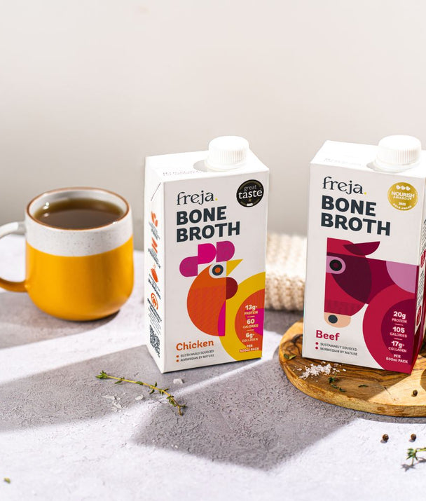 Freja Grass Fed Beef Bone Broth Liquid 500ml – WellEasy