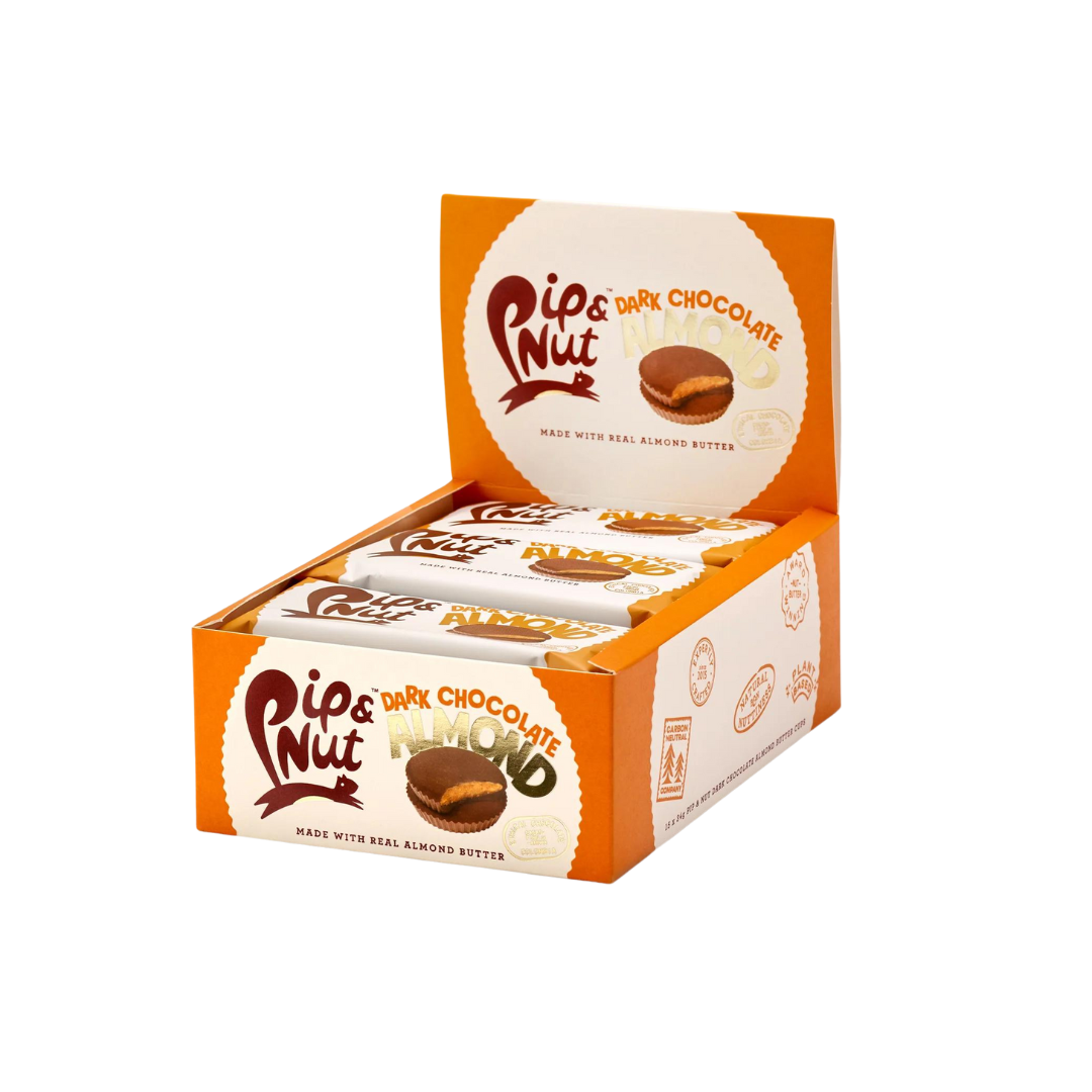 Pip & Nut Dark Chocolate Almond Butter Cups 34g x 15 – WellEasy