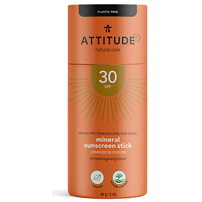 Attitude Mineral Sunscreen Stick SPF 30 Orange Blossom – WellEasy
