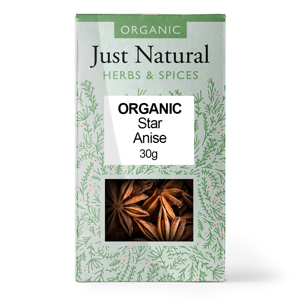 Just Natural Organic Anise Star 15g – WellEasy