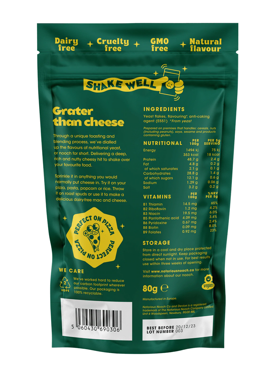 Notorious Nooch Cheesy Immature Nooch 100g – WellEasy